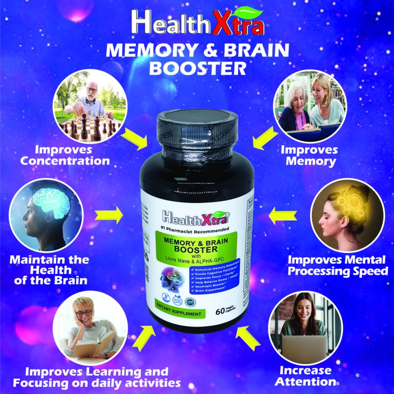 Brain Booster | HealthXtra Supplements | Vitamins for Health & Wellness